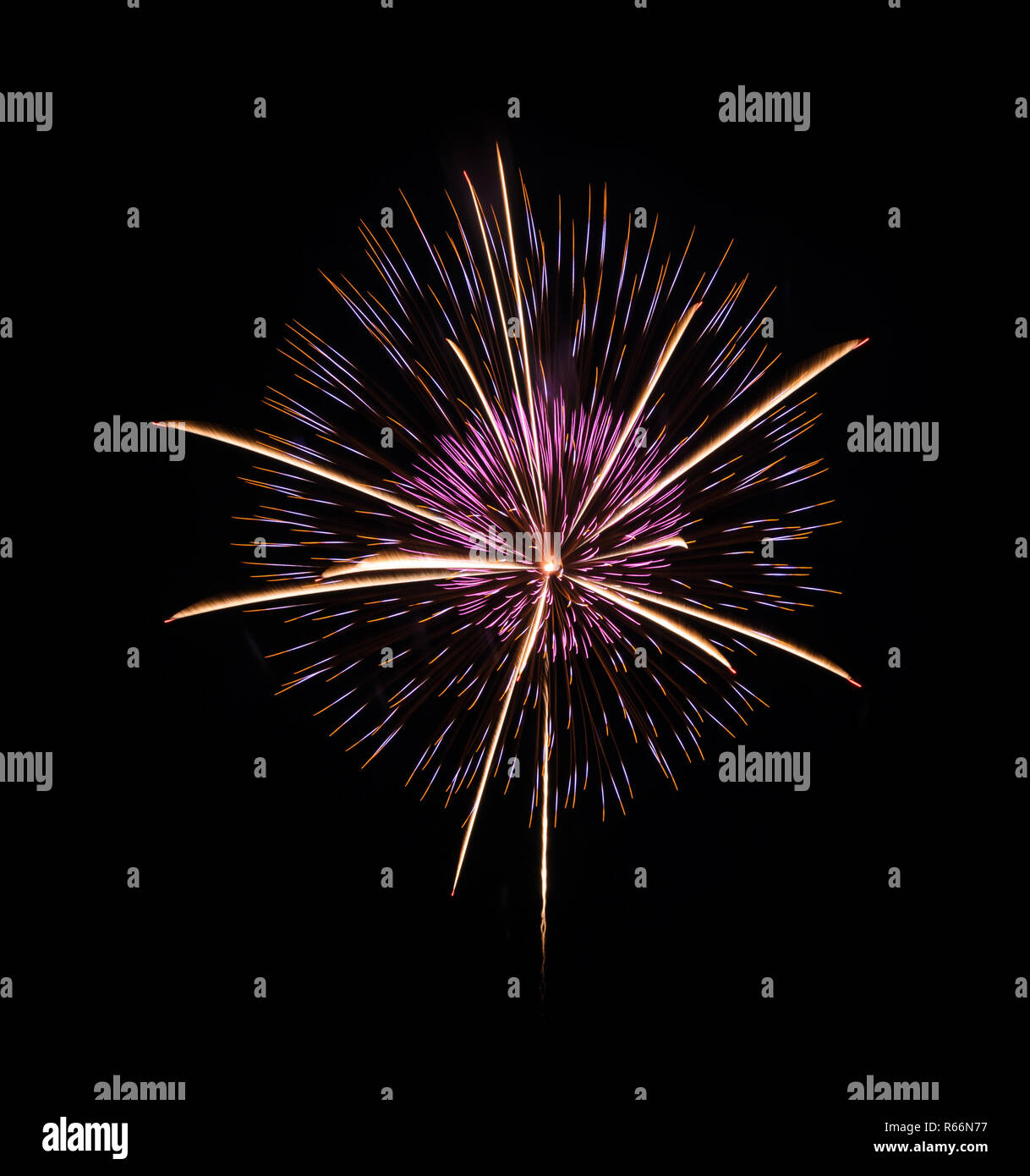 Colorful fireworks on black background Stock Photo - Alamy