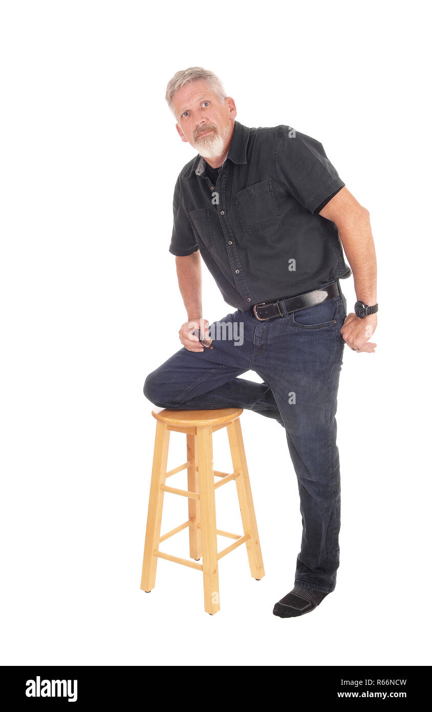 Man kneeling profile hi-res stock photography and images - Alamy