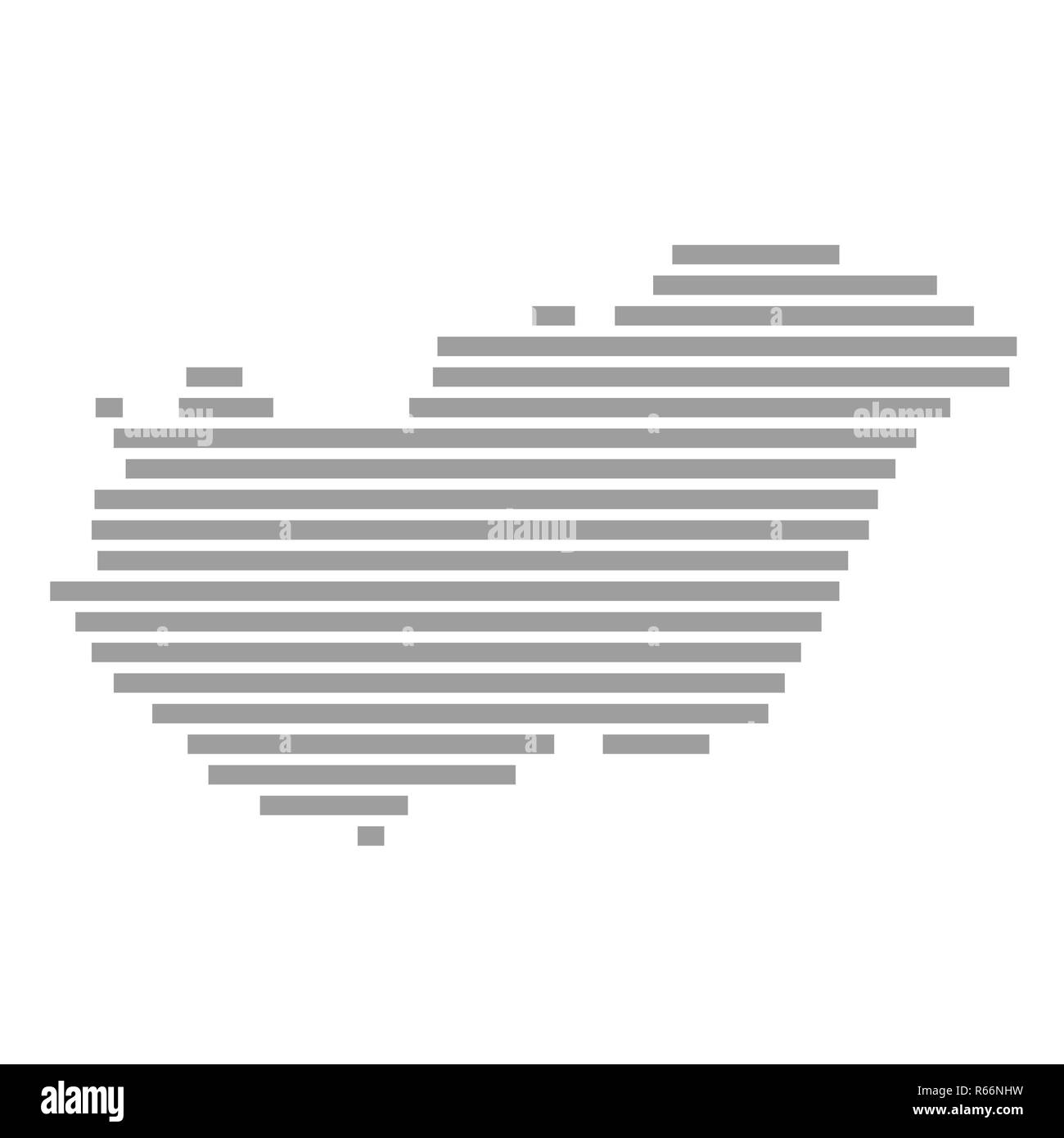 Budapest outline map Black and White Stock Photos & Images - Alamy