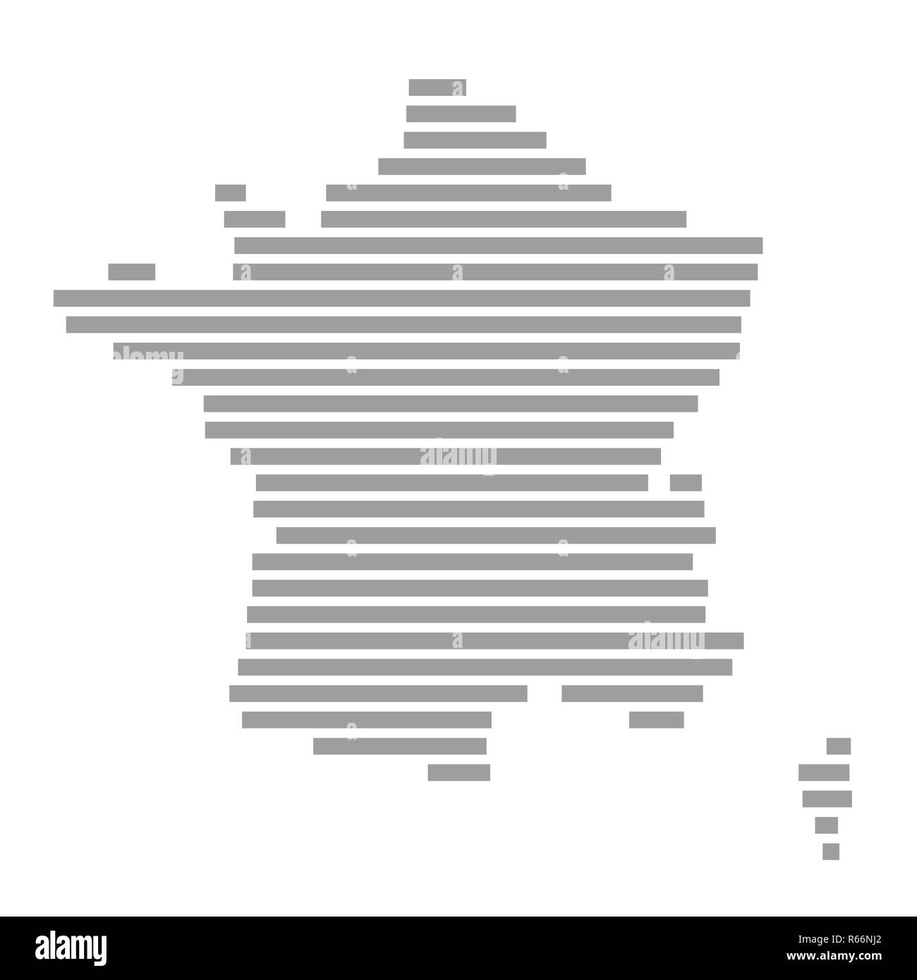 Map of bordeaux france Cut Out Stock Images & Pictures - Alamy