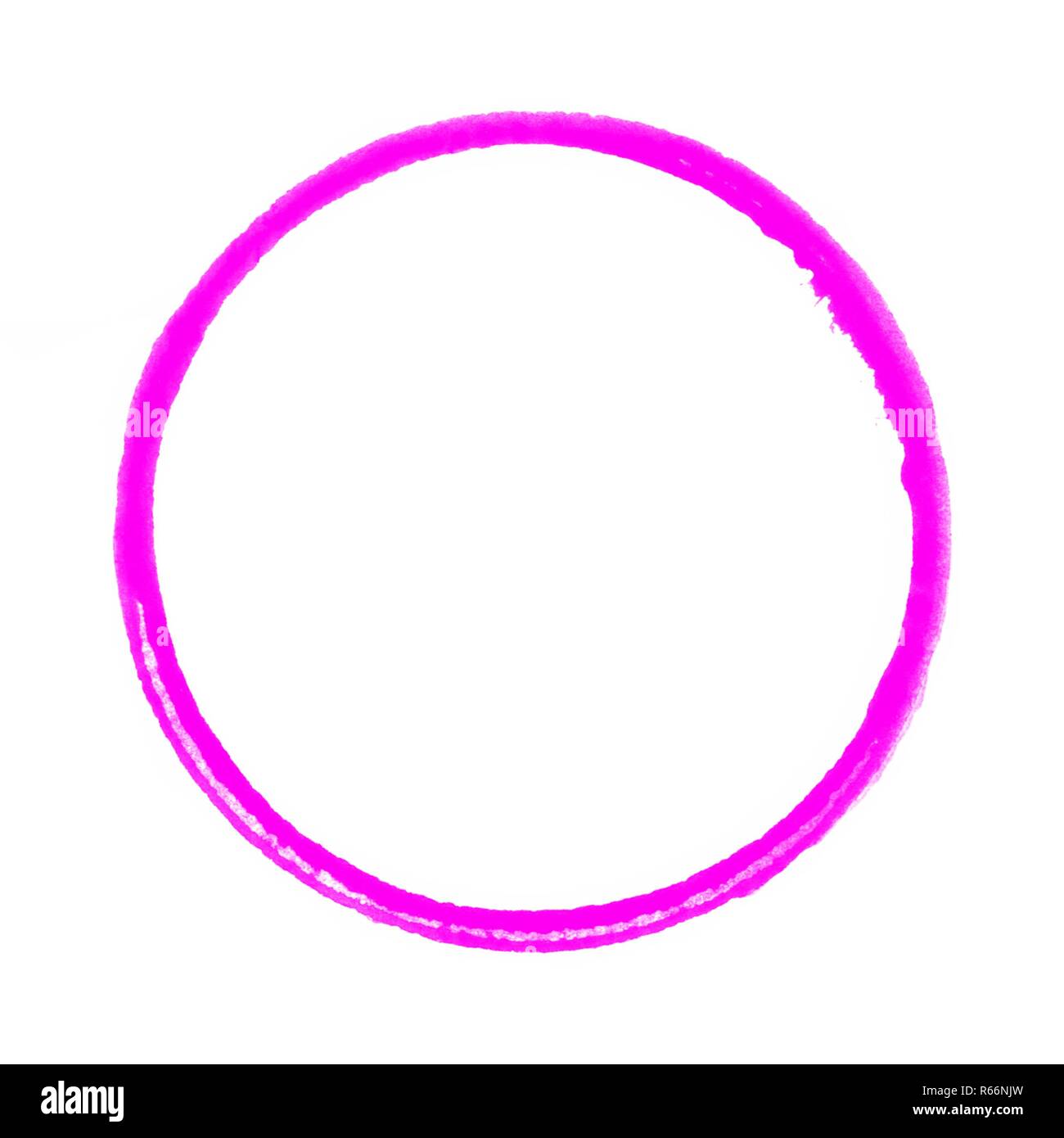 hand painted circle pink Stock Photo - Alamy