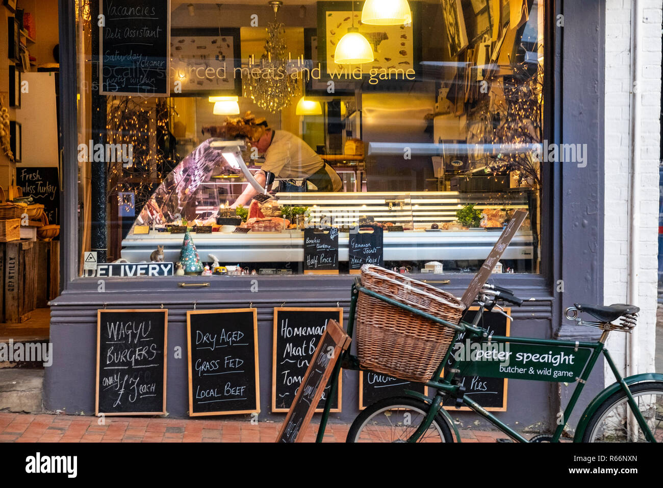 Butchers shop window uk hi-res stock photography and images - Alamy