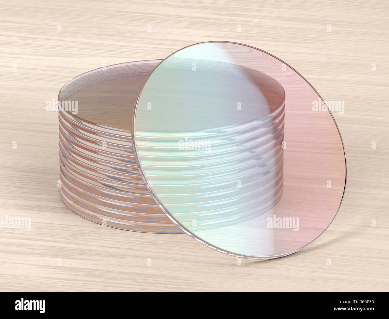 Uncut eyeglasses lens Stock Photo - Alamy
