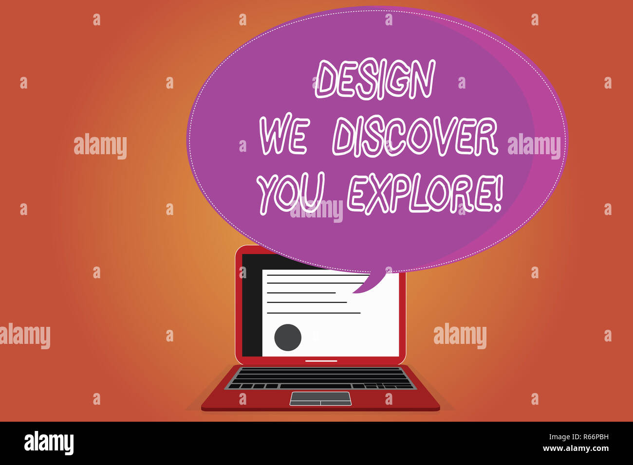 Word writing text Design We Discover You Explore. Business concept for ...