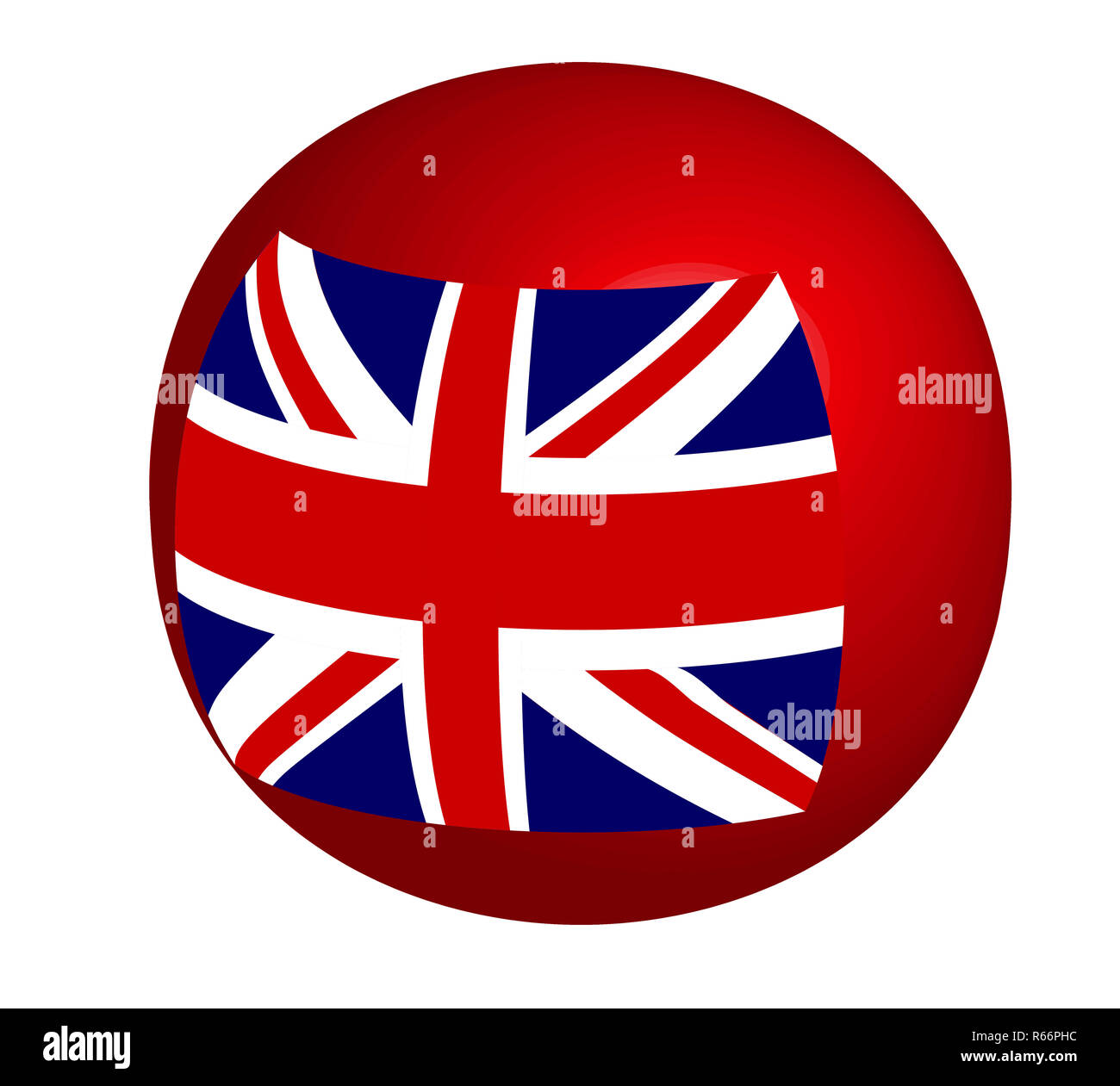 Union Flag Isolated Sphere Stock Photo - Alamy