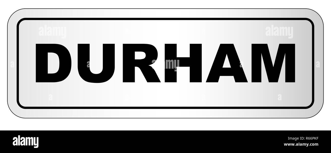 Durham City Nameplate Stock Photo - Alamy