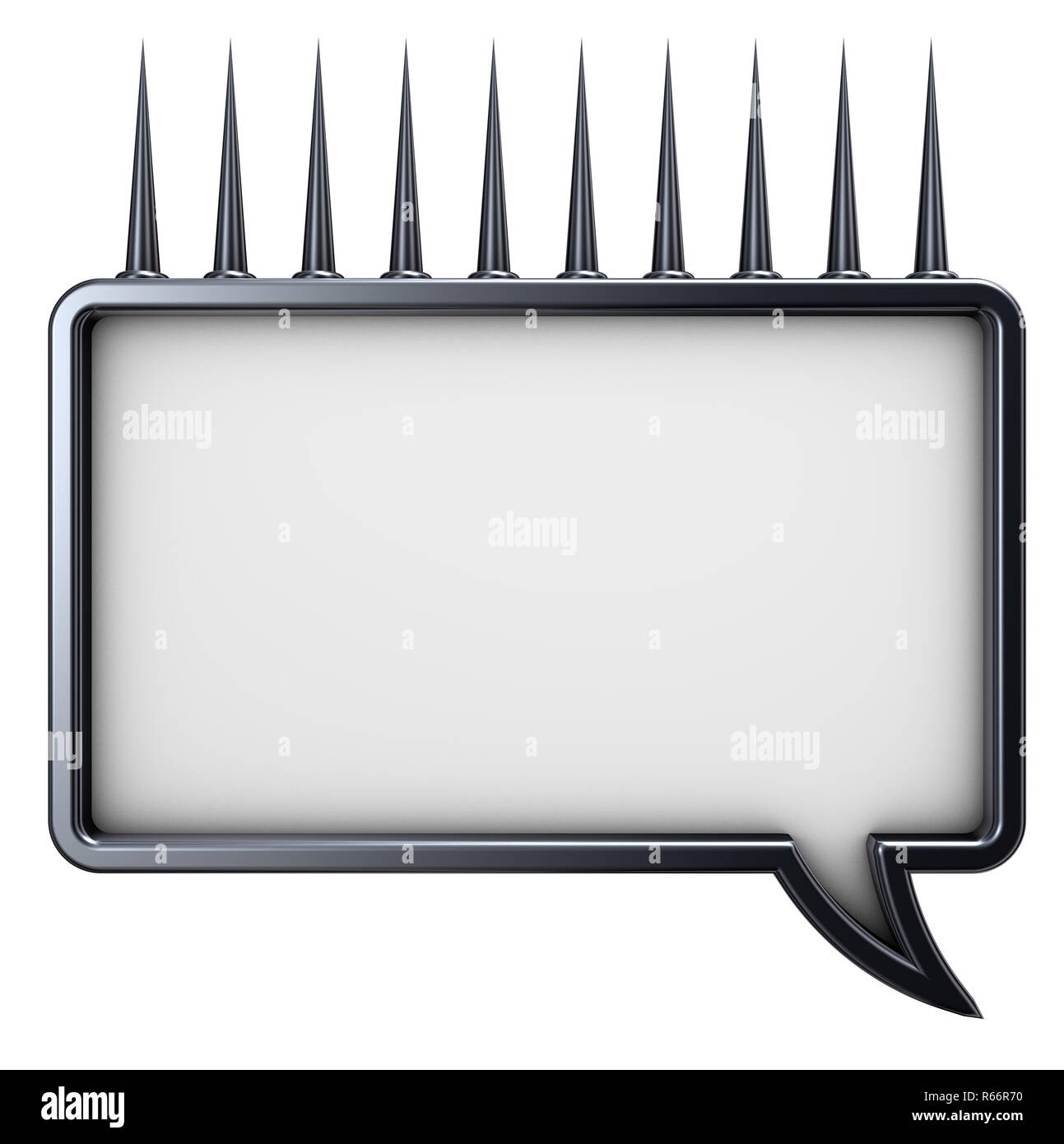 speech bubble with spikes Stock Photo - Alamy