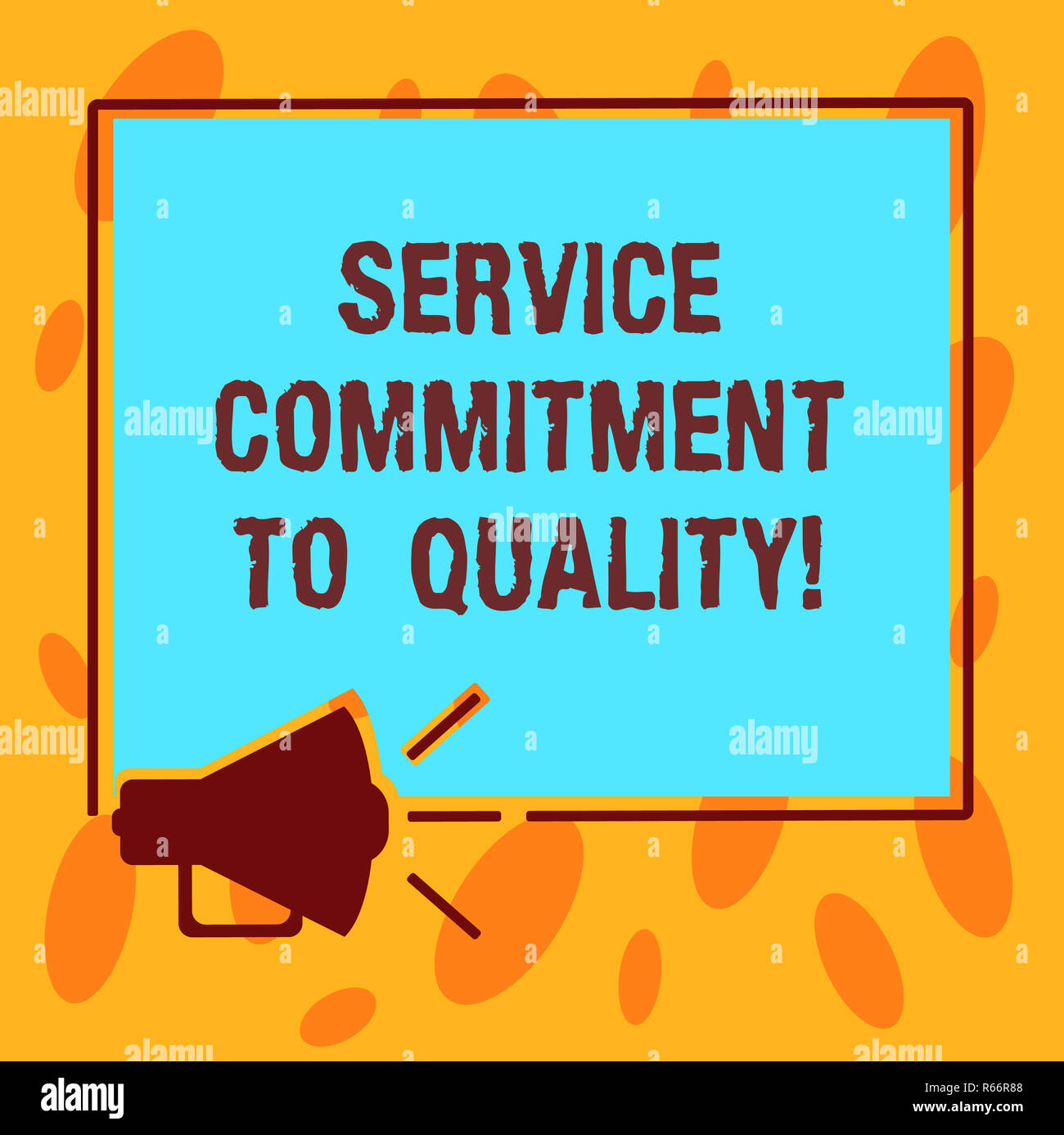 Writing note showing Service Commitment To Quality. Business photo ...