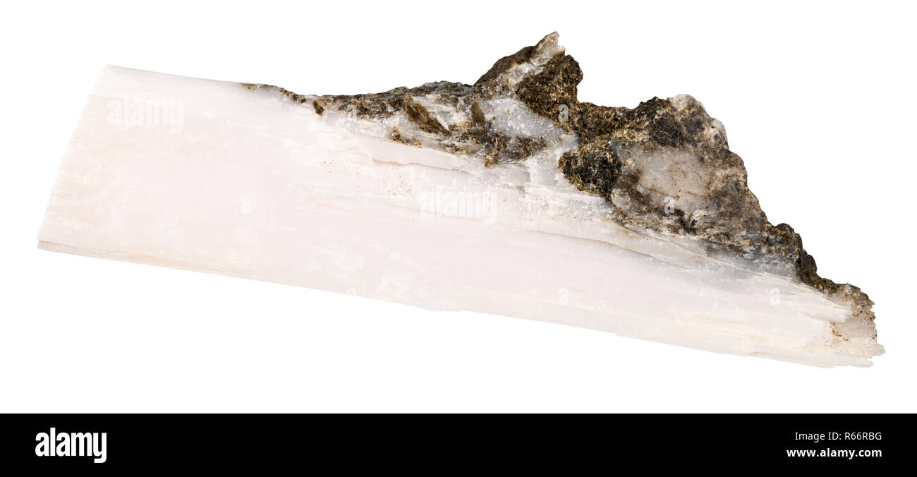 rough crystal of xonotlite gemstone isolated Stock Photo - Alamy