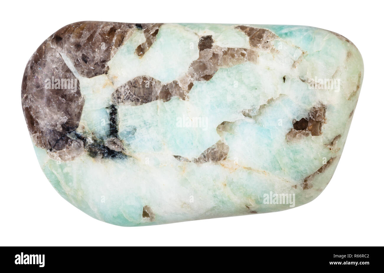 polished Pegmatite stone isolated on white Stock Photo - Alamy