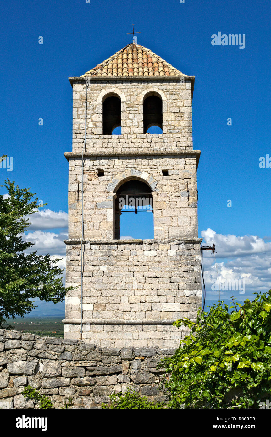 Church tower on Bribir fortress, Dalmatia Stock Photo - Alamy