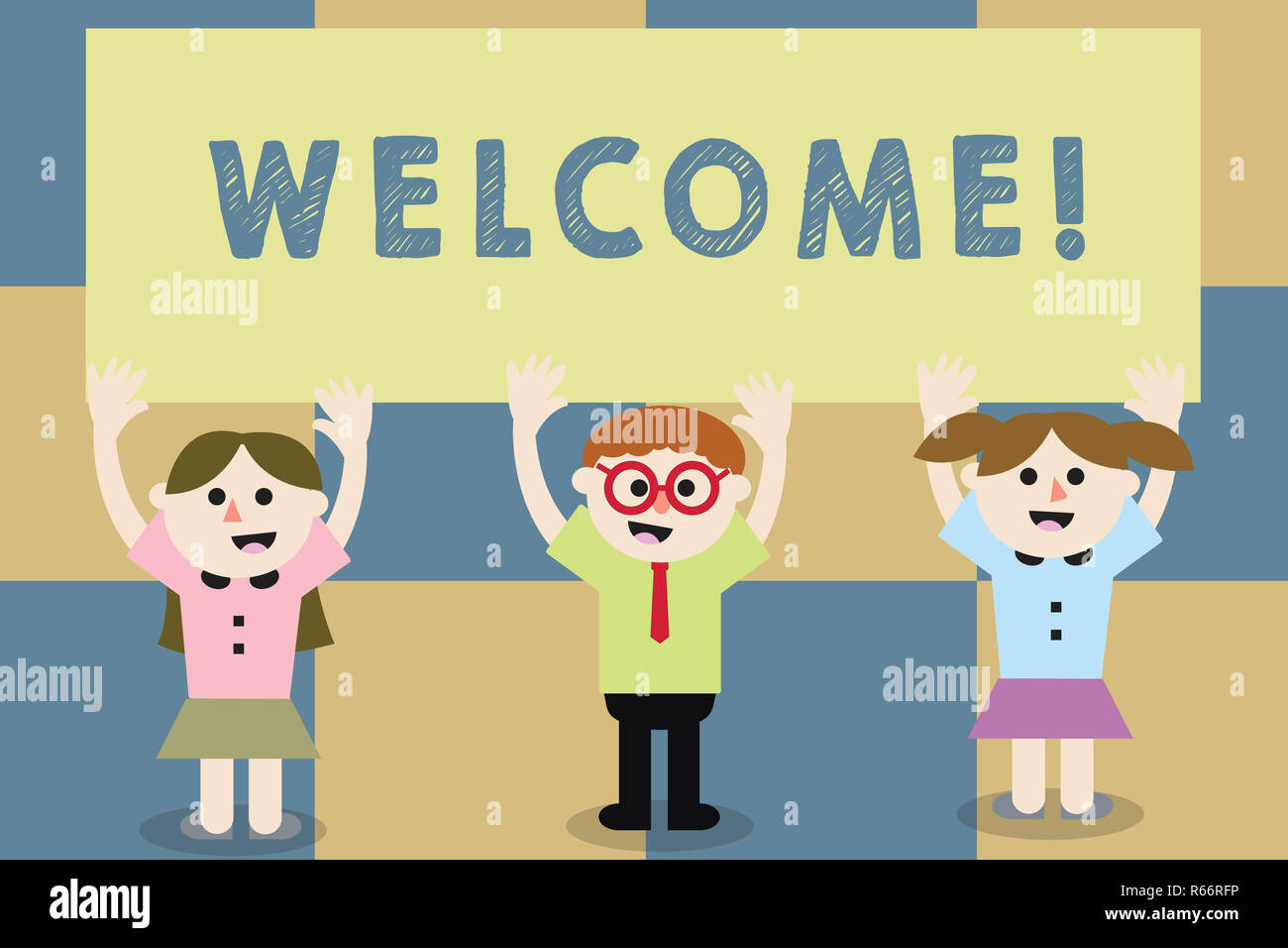 Conceptual hand writing showing Welcome. Business photo text instance ...