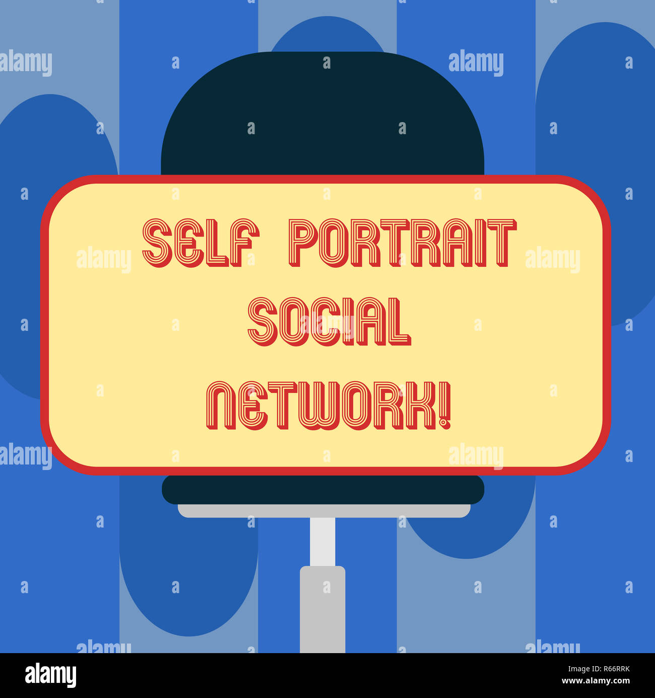 Handwriting text Self Portrait Social Network. Concept meaning Selfie ...