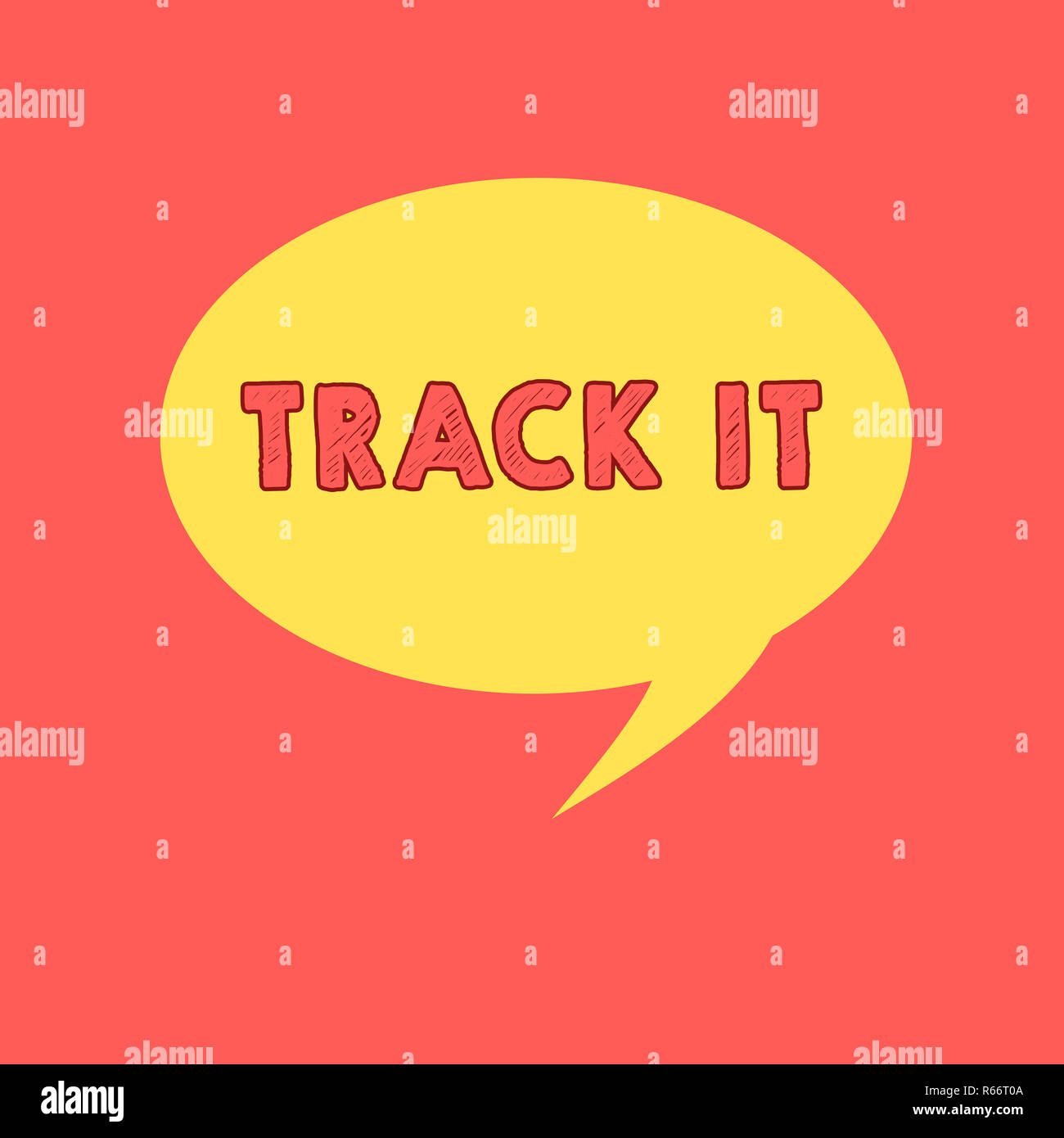 Handwriting text writing Track It. Concept meaning rough path or road ...