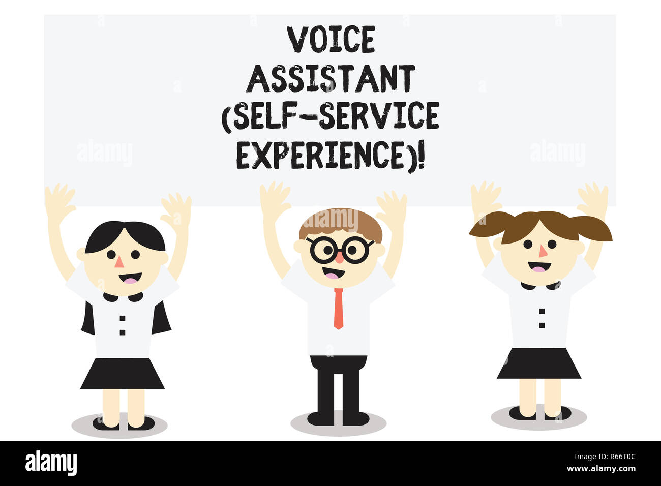 Word writing text Voice Assistant Self Service Experience. Business ...