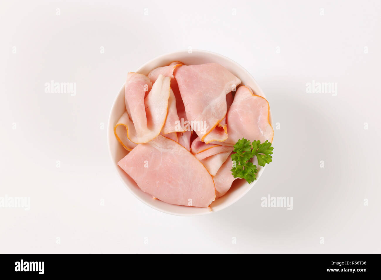 slices of pork ham Stock Photo - Alamy