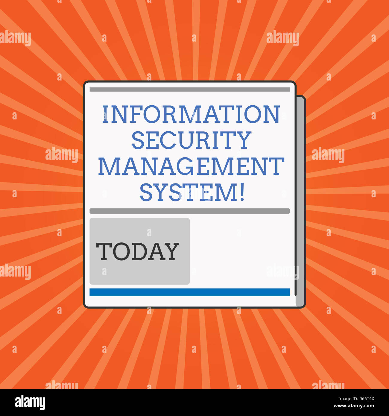 Conceptual hand writing showing Information Security Management System ...
