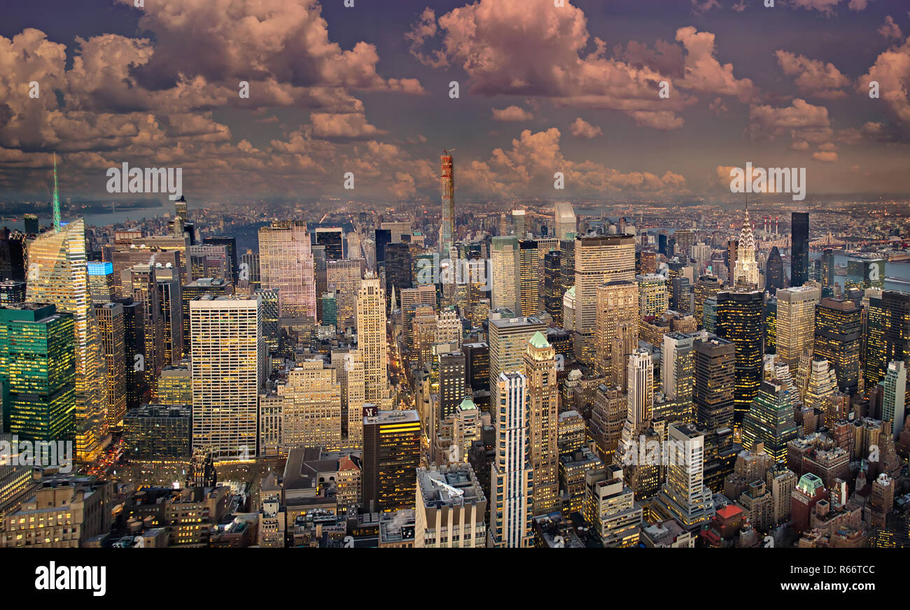 Vertical panorama tall skyscraper towers hi-res stock photography and ...