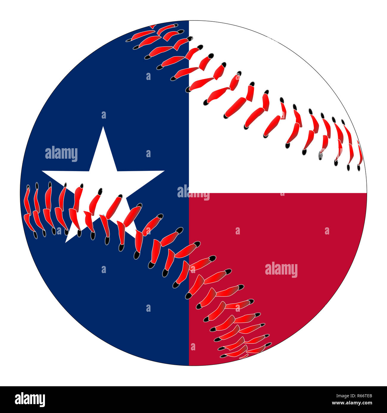 Texas Flag Baseball Stock Photo - Alamy