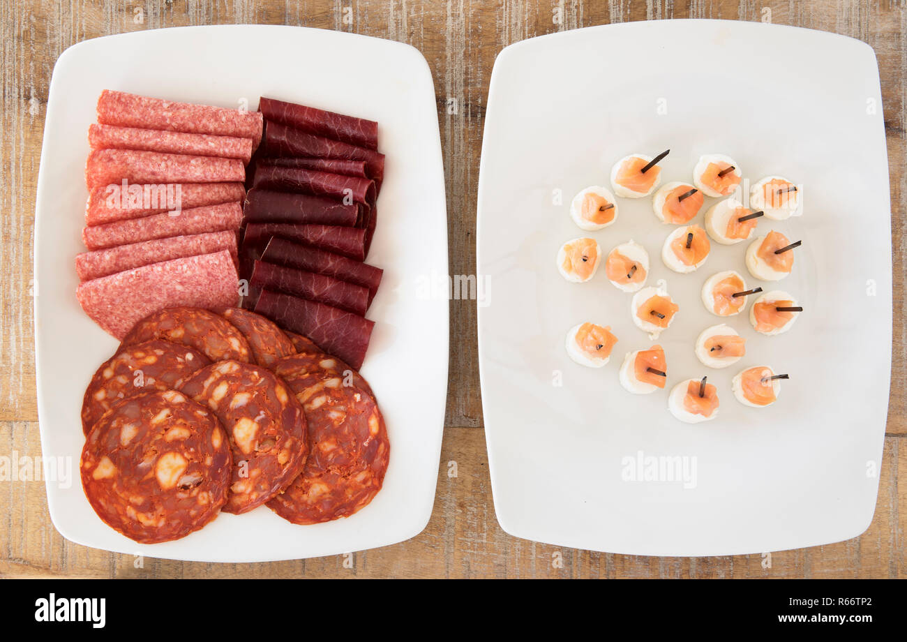 Meat Party Appetizers Stock Photo - Alamy