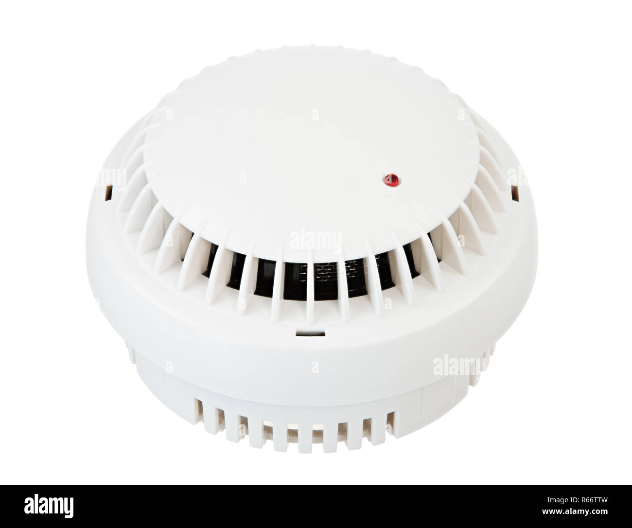 Isolated white smoke detector Stock Photo - Alamy