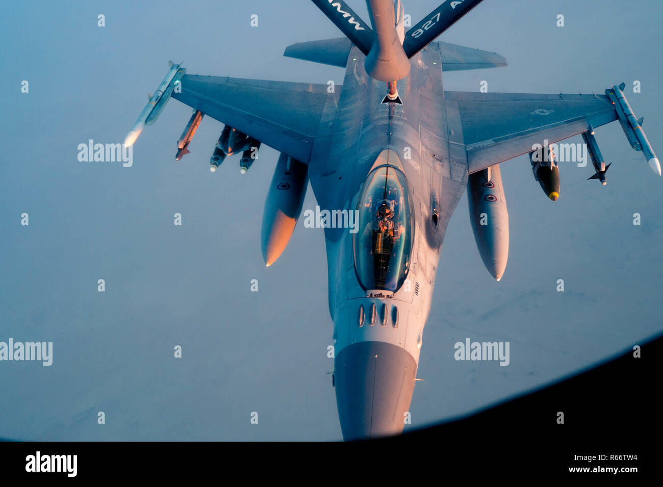 A 28th Expeditionary Aerial Refueling Squadron KC-135 Stratotanker ...