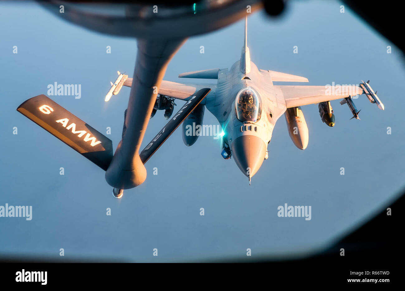 A 28th Expeditionary Aerial Refueling Squadron KC-135 Stratotanker ...