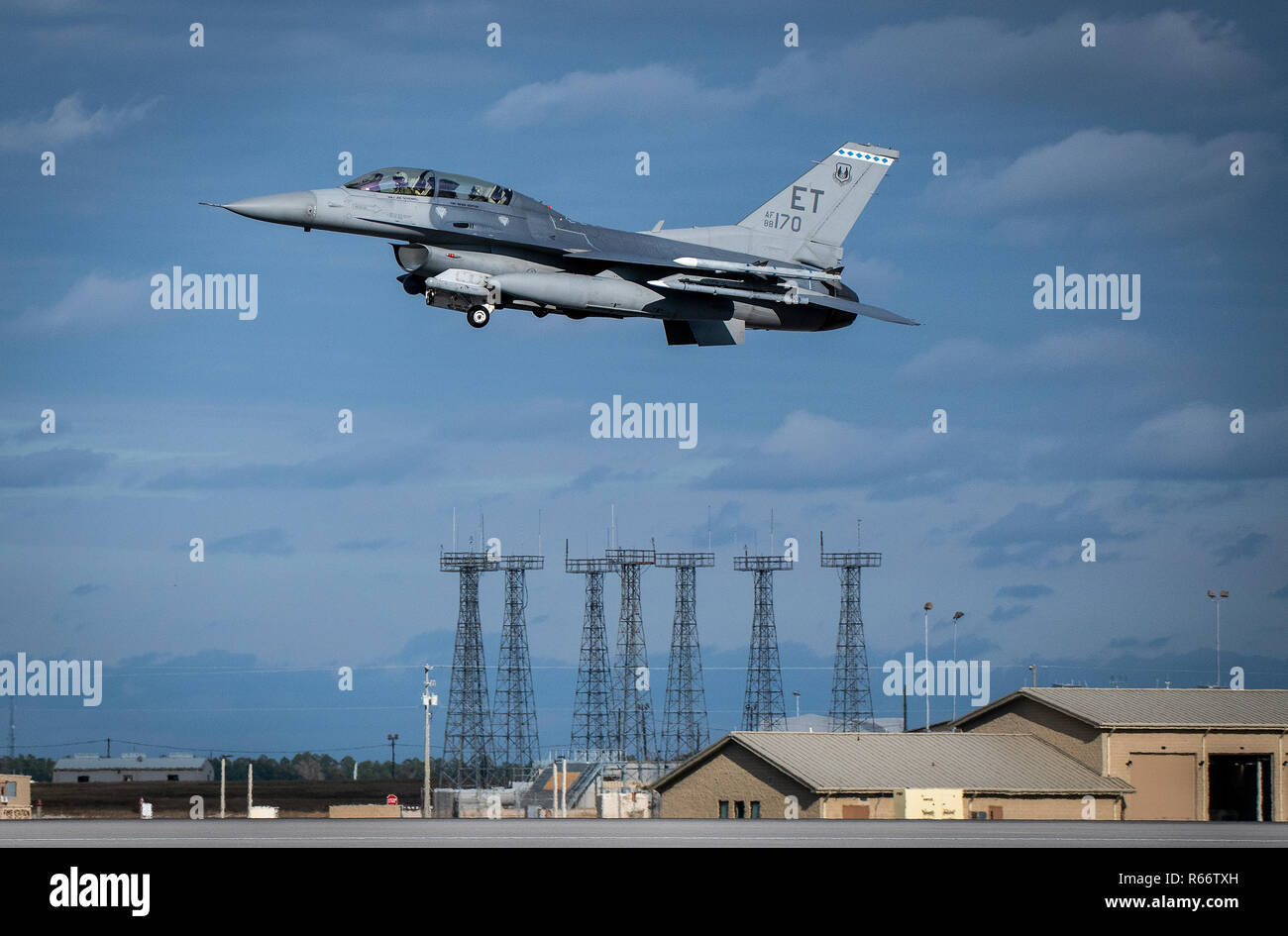 A 96th Test Wing F-16 Fighting Falcon lifts off from the runway Nov. 20 ...