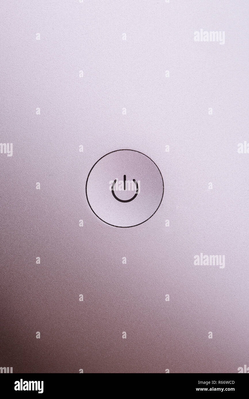 power button of an electronic device Stock Photo - Alamy
