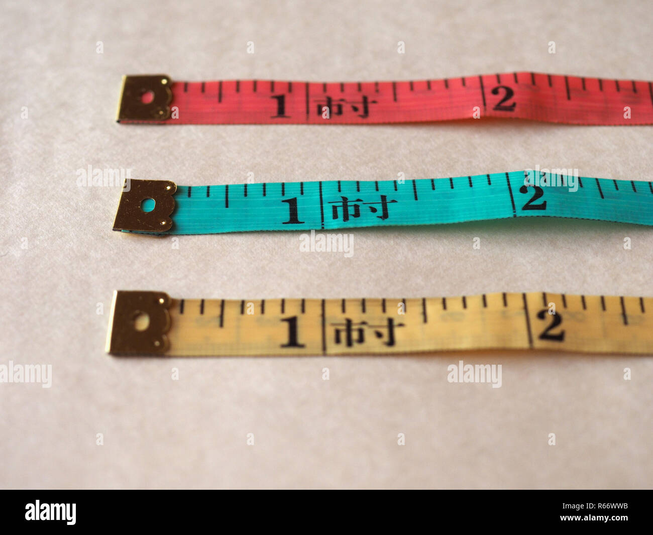 Tailor tape ruler in Cun (Chinese Inch Stock Photo - Alamy