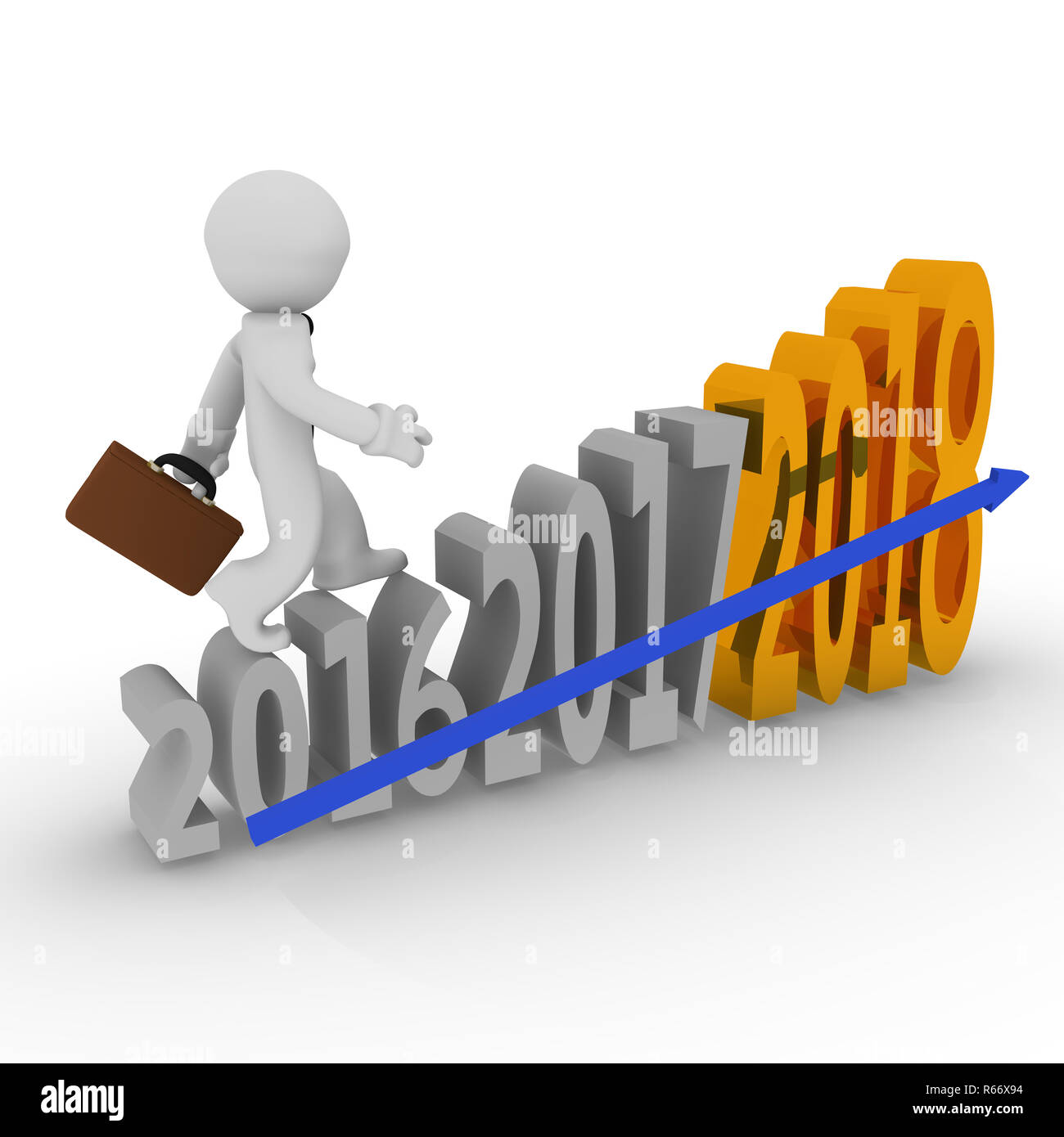 3d aim high concept with stairs Stock Photo - Alamy