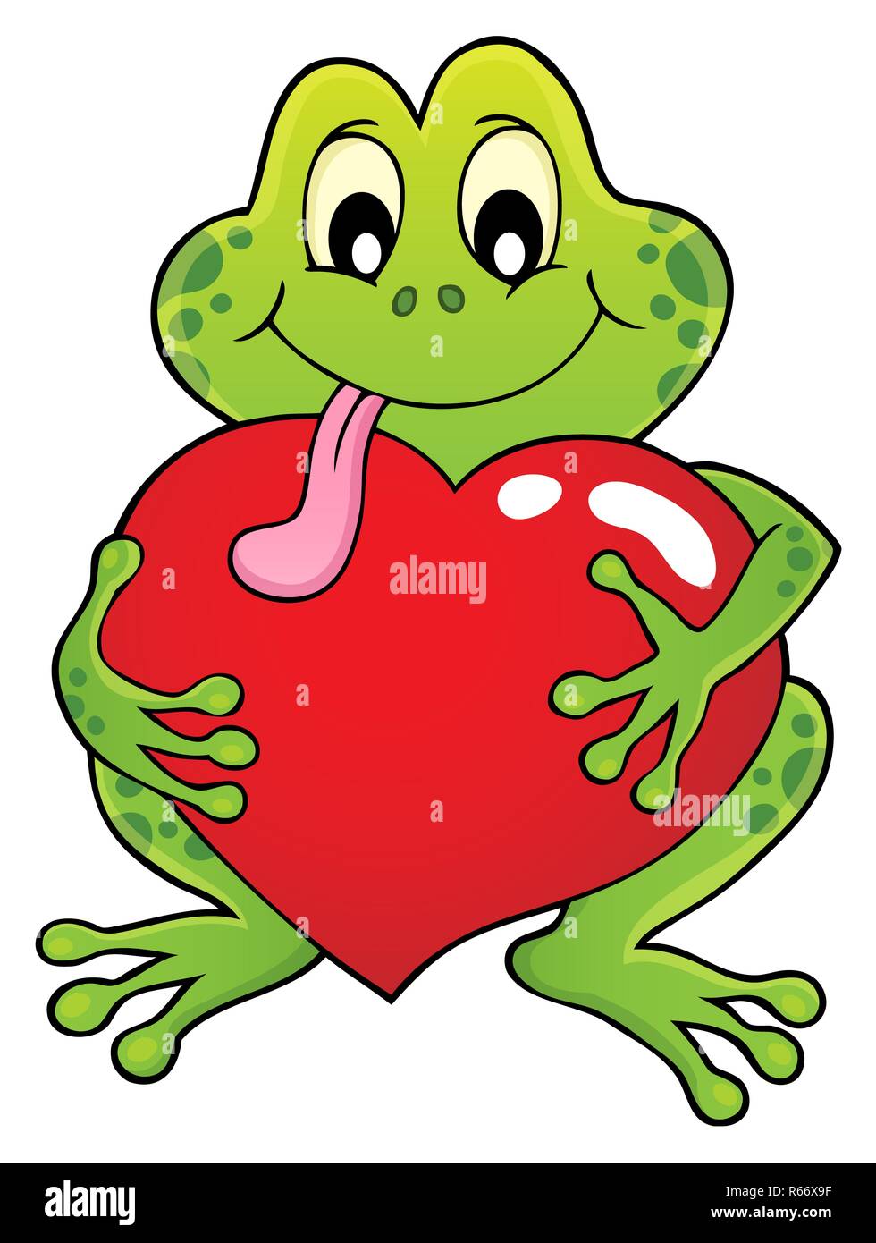 Valentine frog love illustration hi-res stock photography and images ...
