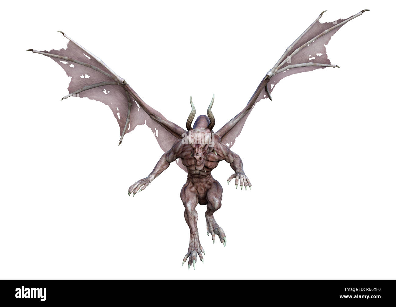 3D Rendering Fantasy Vampire Dragon on White Stock Photo - Alamy
