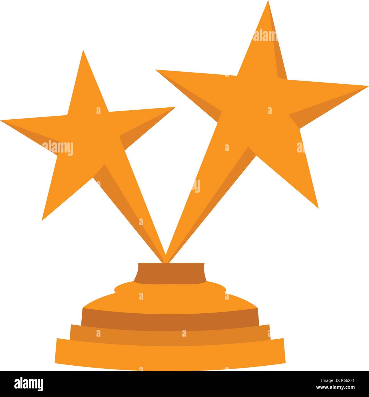 Star shape golden trophy Stock Vector Image & Art - Alamy
