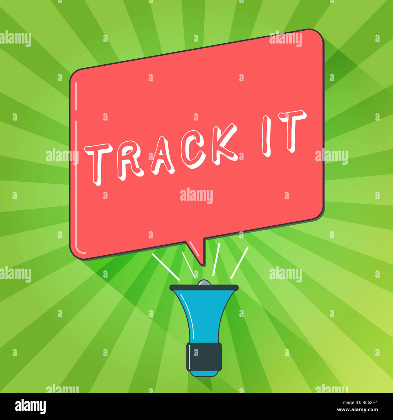 Handwriting text writing Track It. Concept meaning rough path or road ...