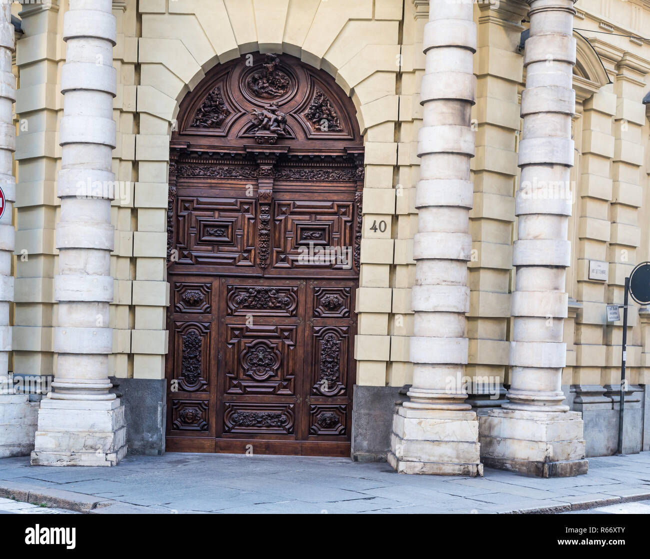Turin - Devil Door Stock Photo - Alamy