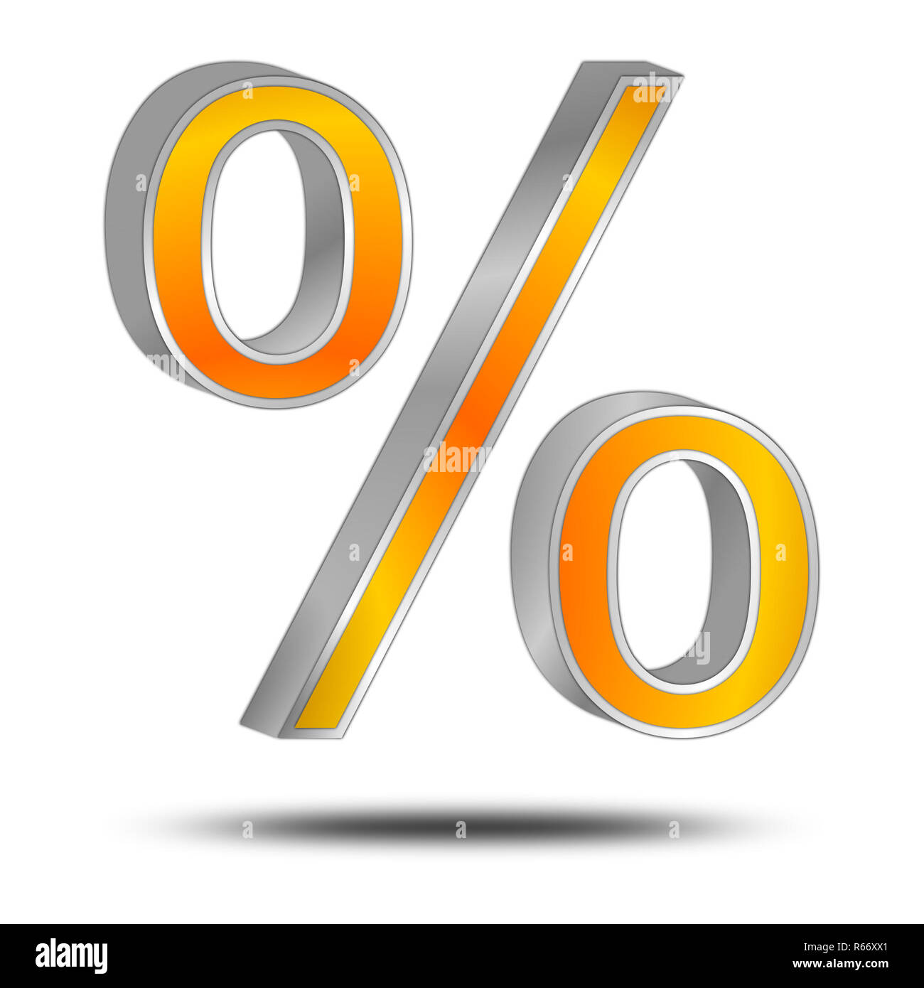 orange Discount Symbol - 3D illustration Stock Photo - Alamy