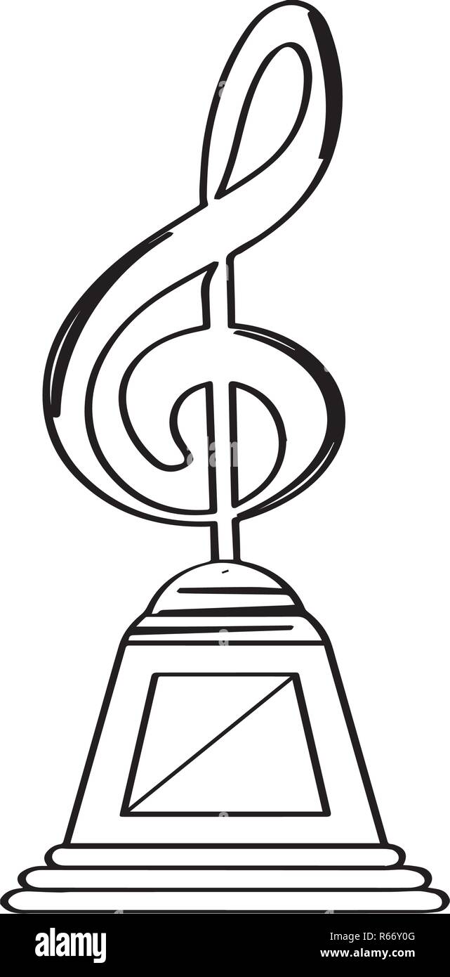 Musical note golden trophy icon Stock Vector Image & Art - Alamy
