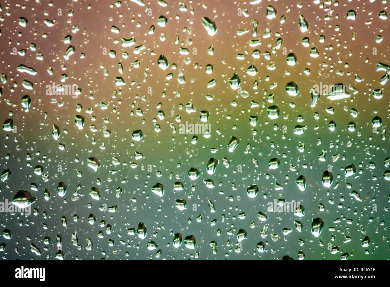 Raindrops on the home window Stock Photo - Alamy