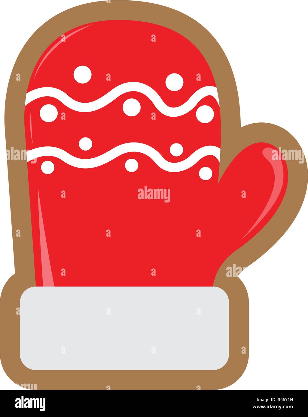 Gingerbread with a christmas glove shape Stock Vector Image & Art - Alamy