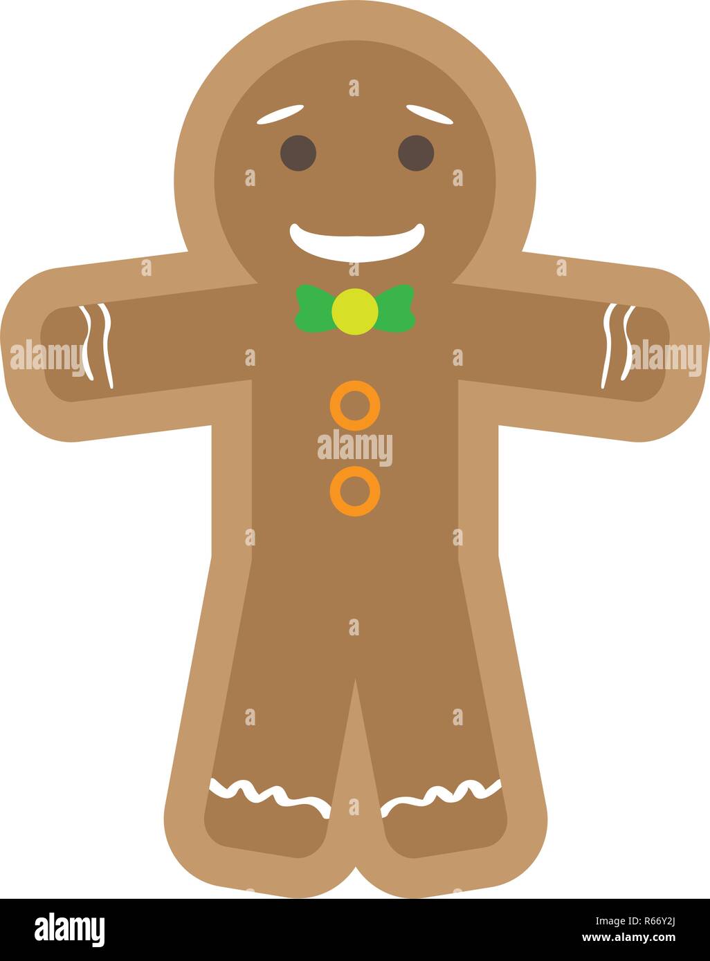 Happy gingerbread man Stock Vector Images - Alamy