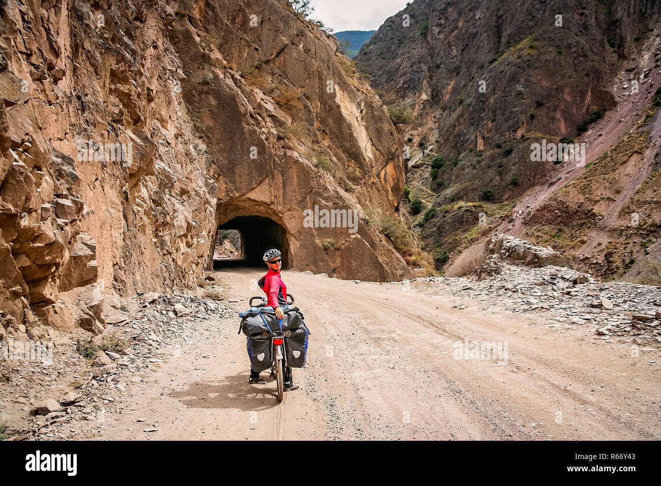Cycle touring through Yunnan in China Stock Photo - Alamy
