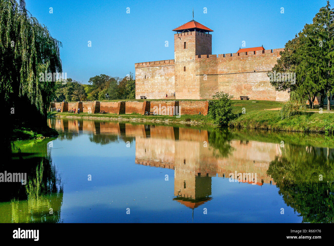 Castle in Gyula Stock Photo - Alamy