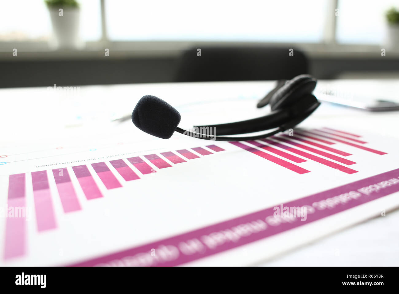 Empty remote office workplace with laptop pc and Stock Photo - Alamy