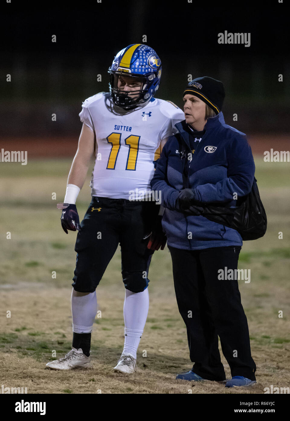 Football action with West Valley vs. Sutter High School in Cottonwood ...