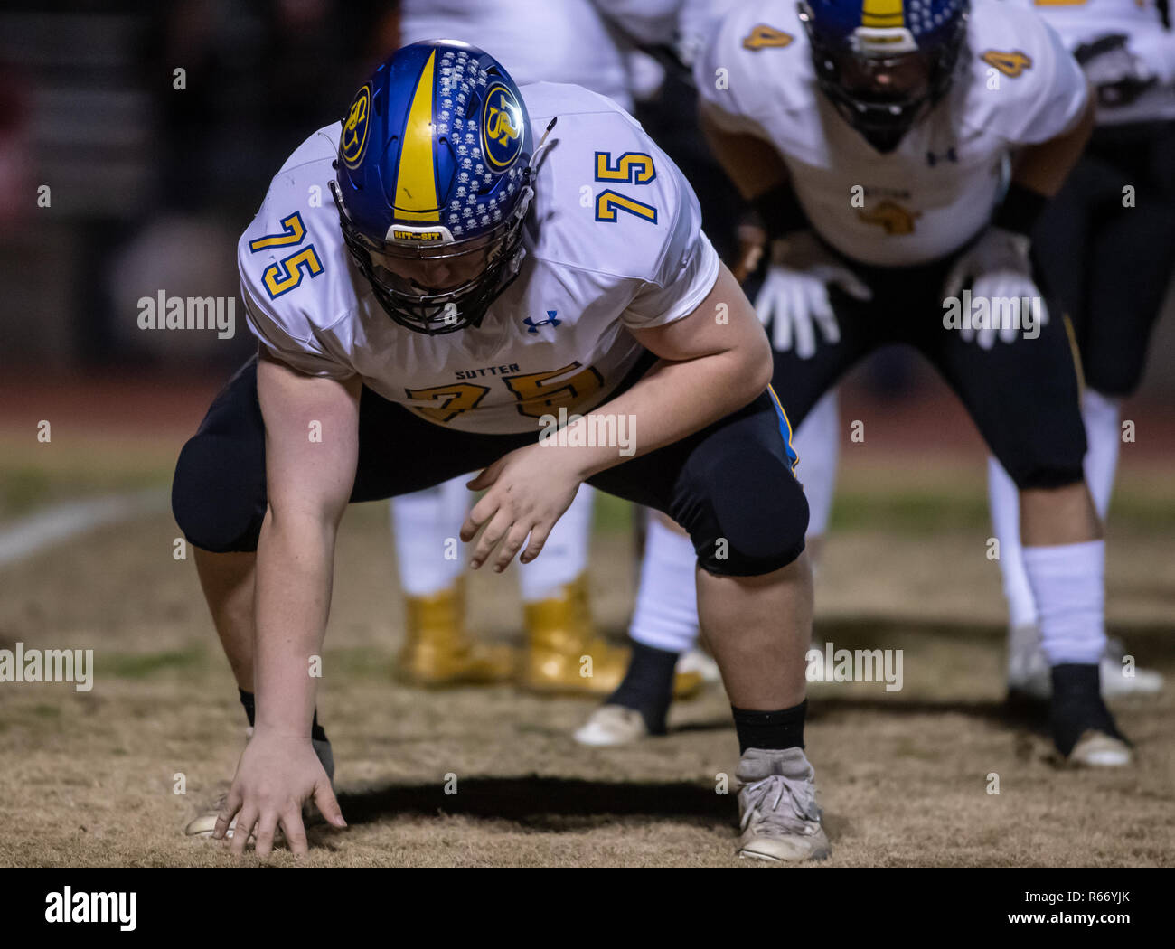 Football action with West Valley vs. Sutter High School in Cottonwood ...