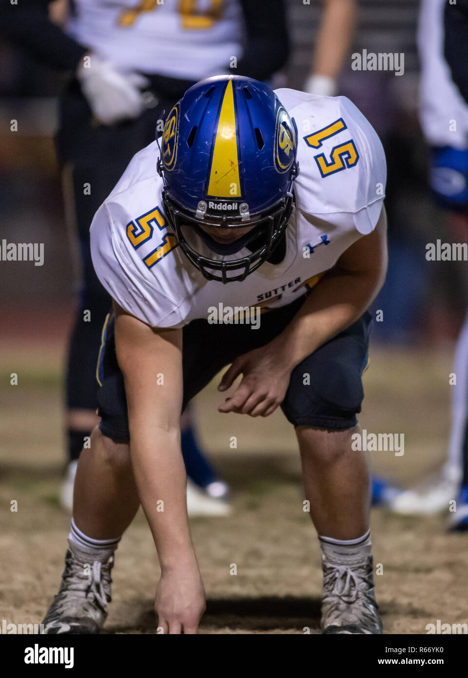 Football action with West Valley vs. Sutter High School in Cottonwood ...
