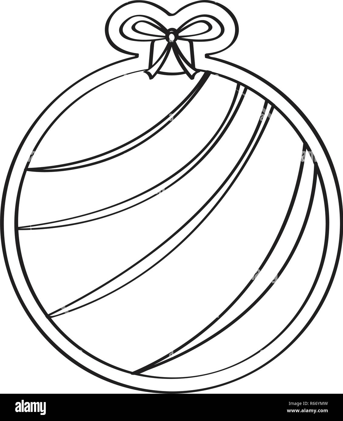 Gingerbread with a christmas ball ornament shape Stock Vector Image ...