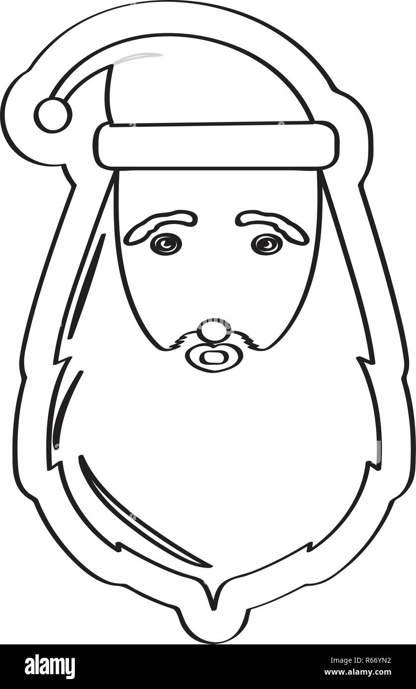 Christmas gingerbread with a santa claus shape Stock Vector Image & Art ...