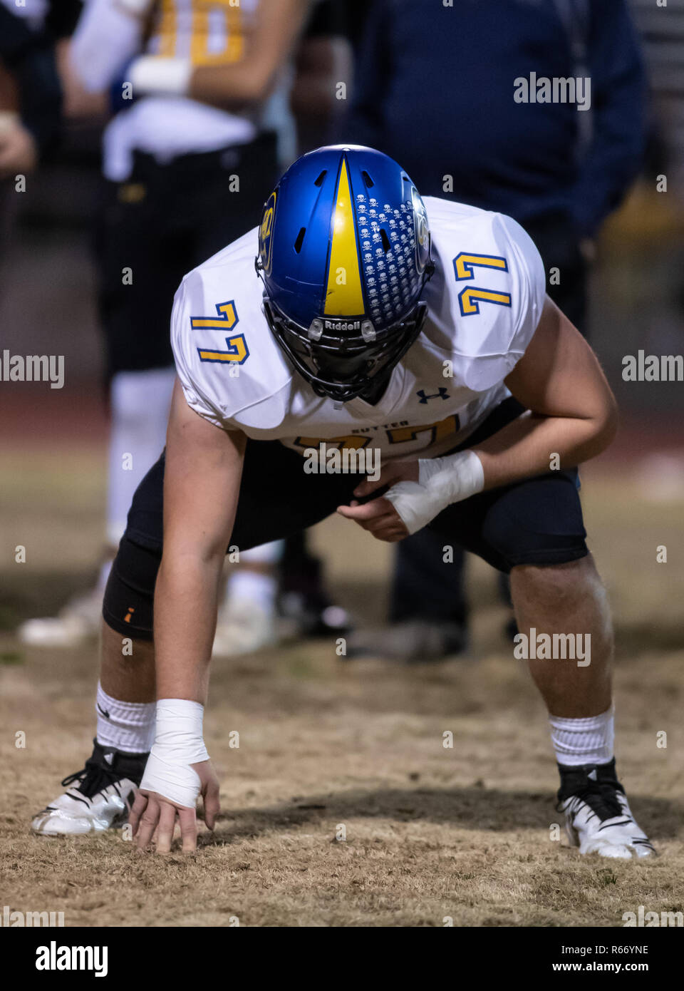 Football action with West Valley vs. Sutter High School in Cottonwood ...